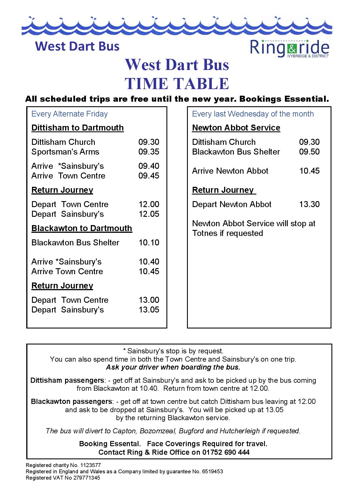 West Dart Bus | Ivybridge Ring & Ride